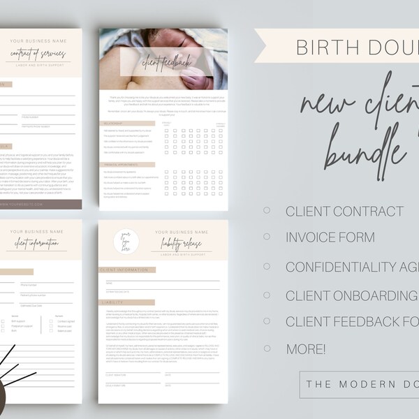 Doula Client Forms - Etsy