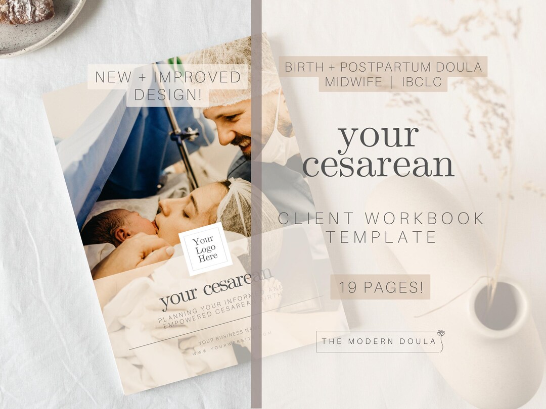 Your Cesarean Birth Doula Client Workbook, C-section Birth Plan, Birth ...