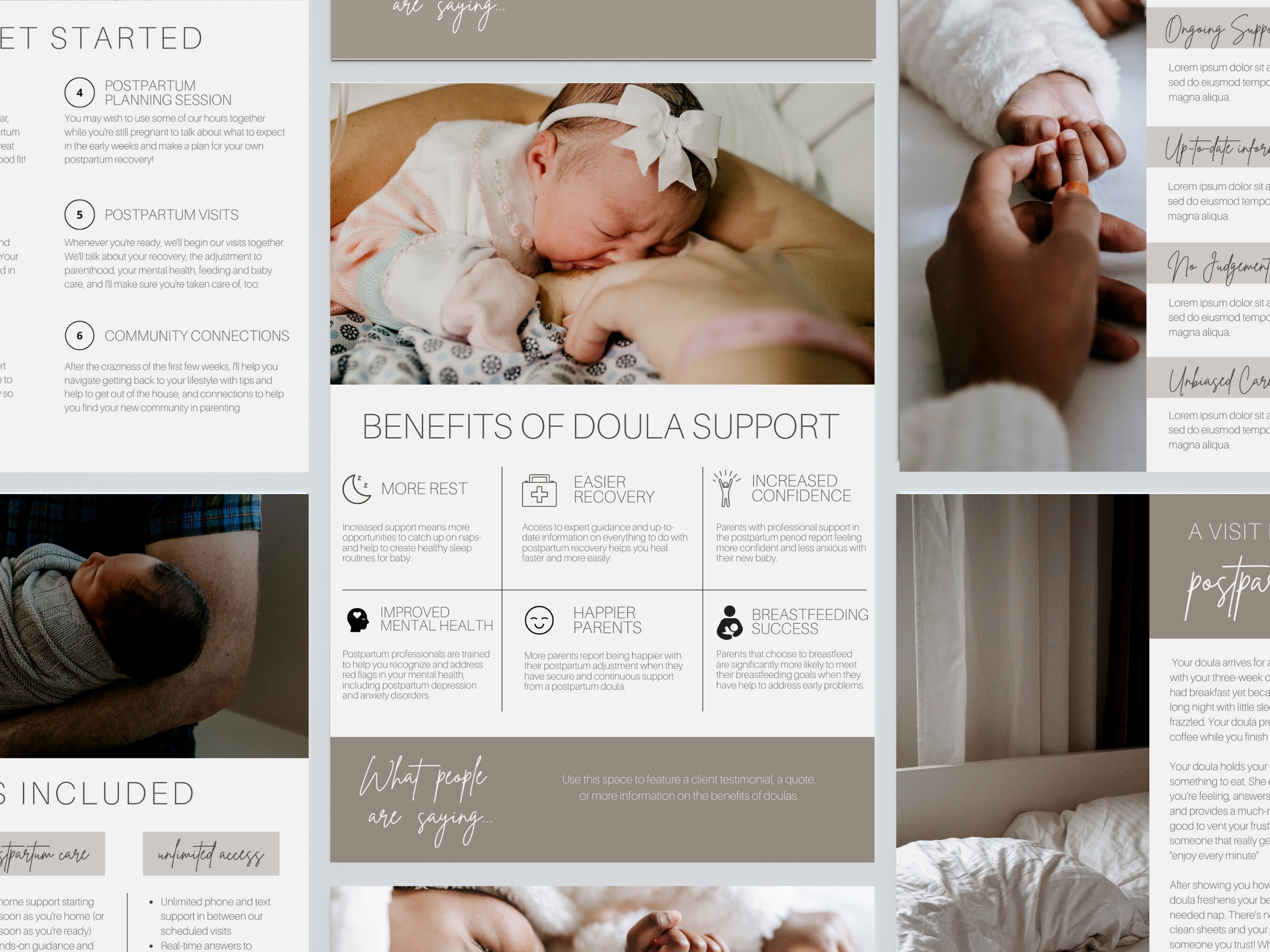 Postpartum Doula Welcome Package Doula Client Welcome - Etsy