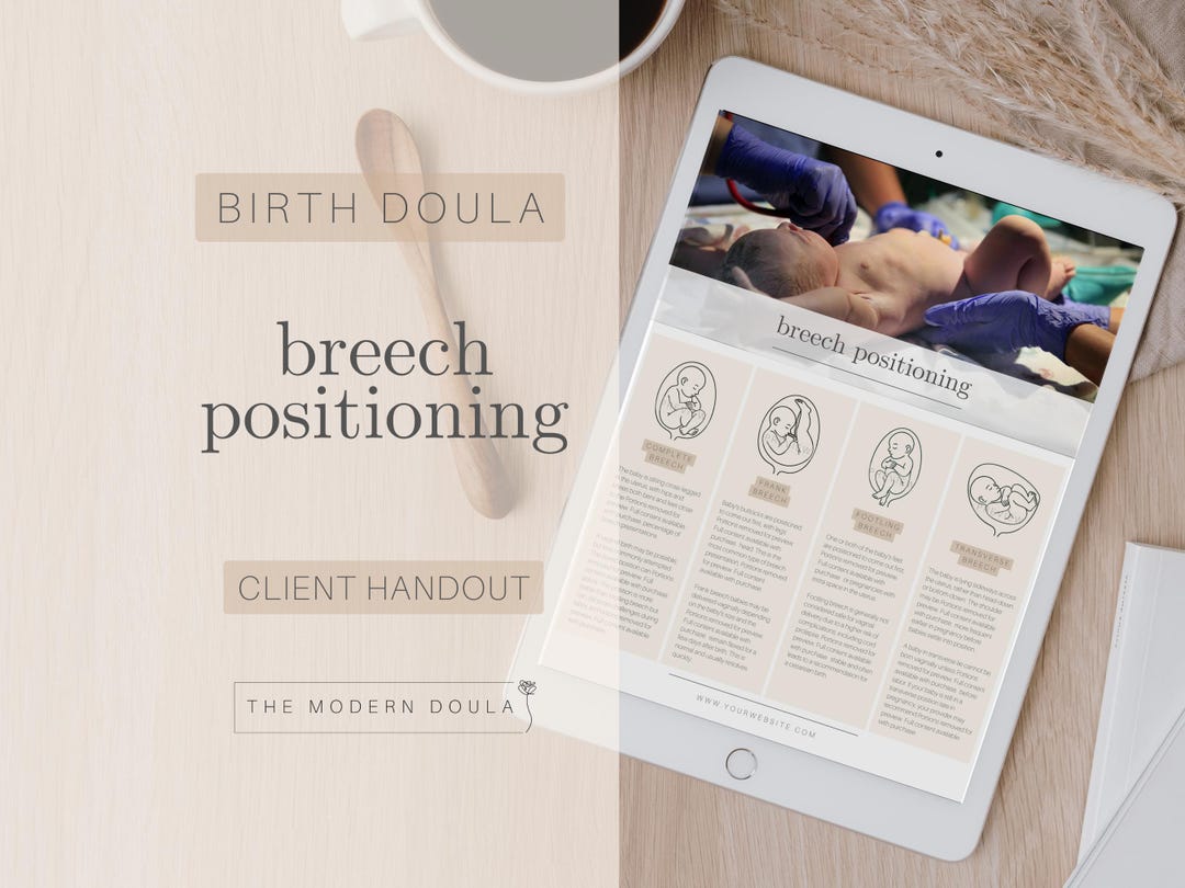 Breech Positioning Client Handout, Breech Birth, Birth Doula Client ...
