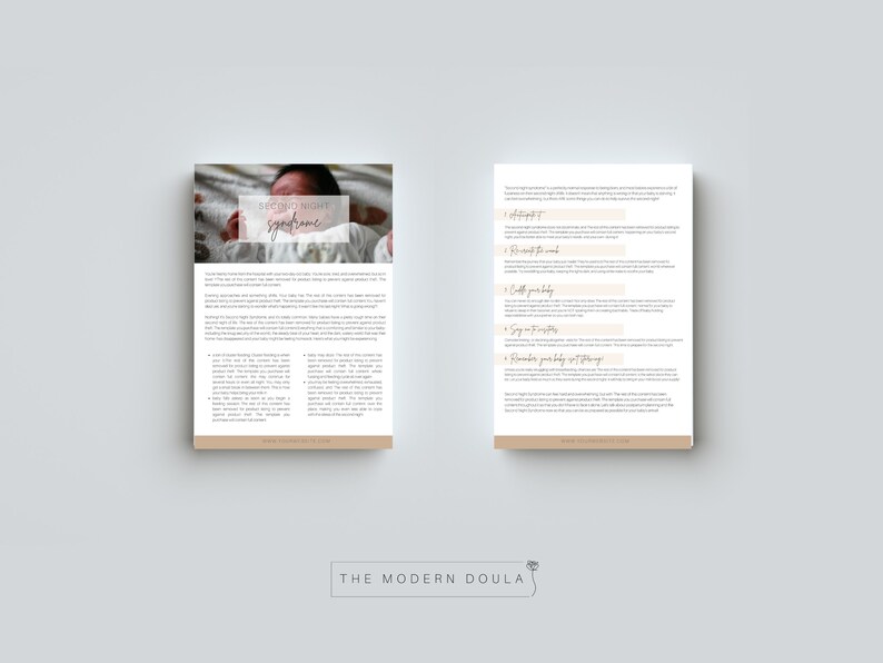 Second Night Syndrome Handout, Newborn Care, Postpartum Doula Client ...