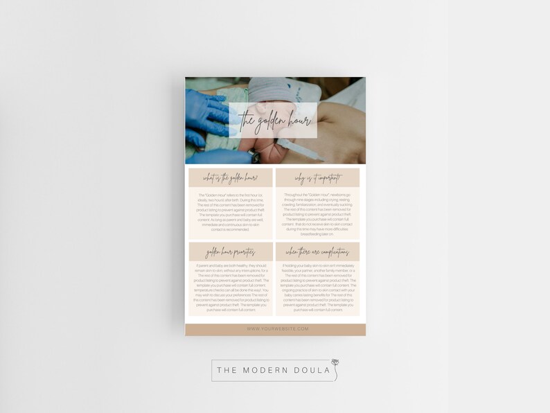 Doula Handouts, Editable Birth Doula Handouts, Postpartum Planning ...