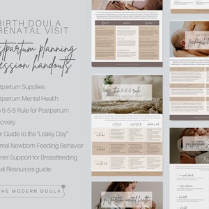 Doula Handout Bundle Editable Birth Doula Client Handouts - Etsy