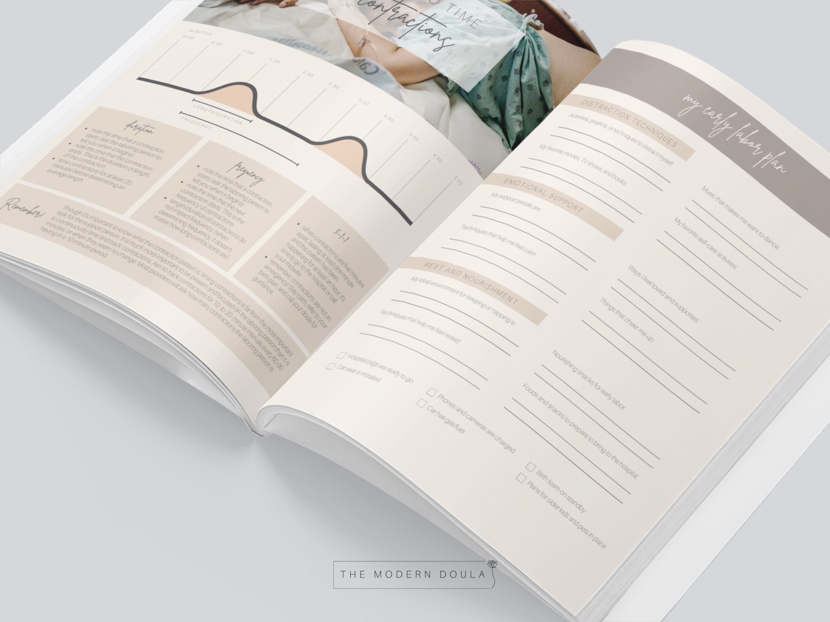 Birth Plan Workbook, Template for Birth Planning, Birth Plan Book ...