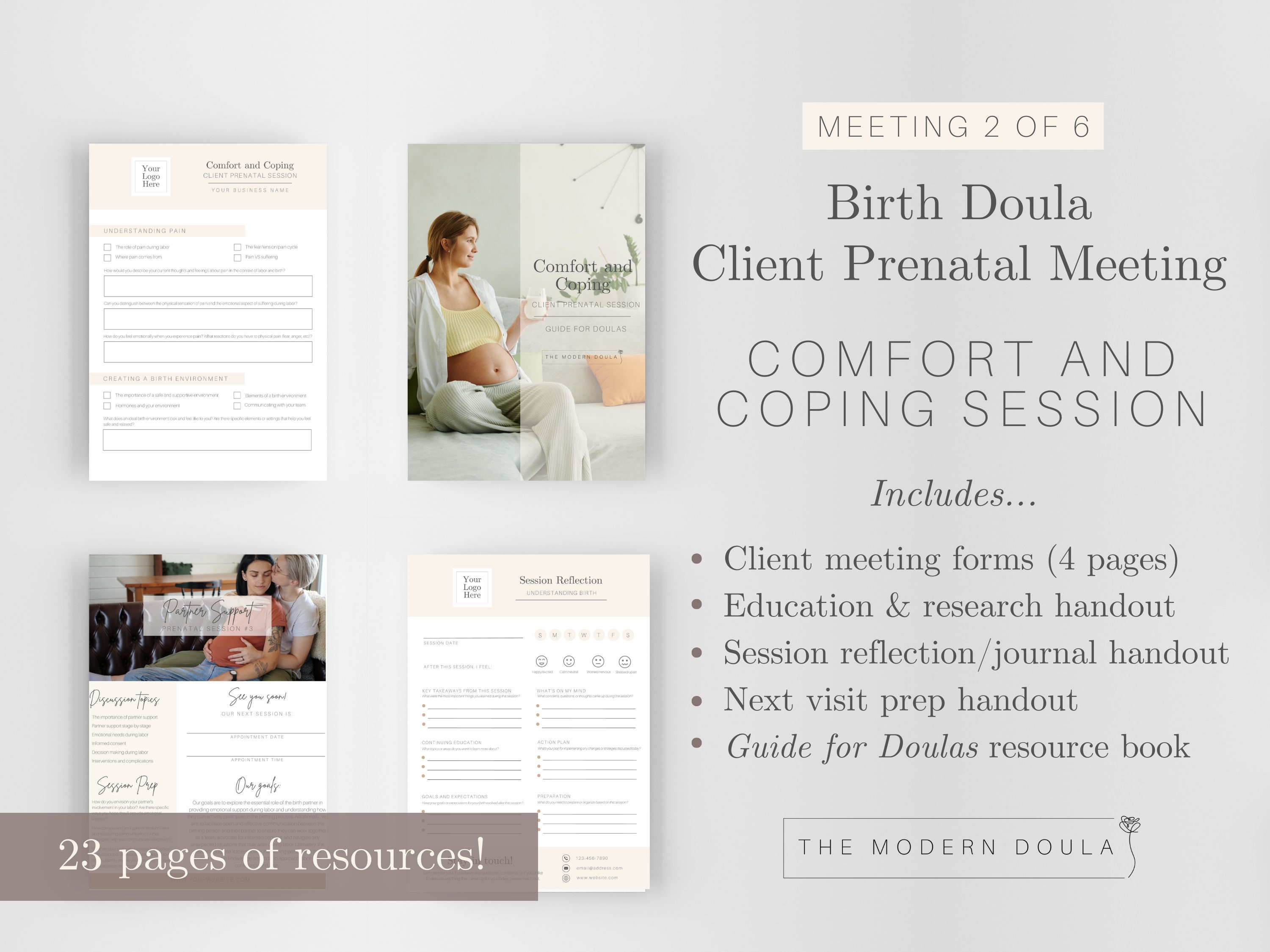 Birth Doula Prenatal Meeting, Comfort and Coping Strategies for Labor ...