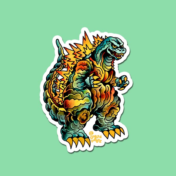 Godzilla Mothra Tattoo - Etsy