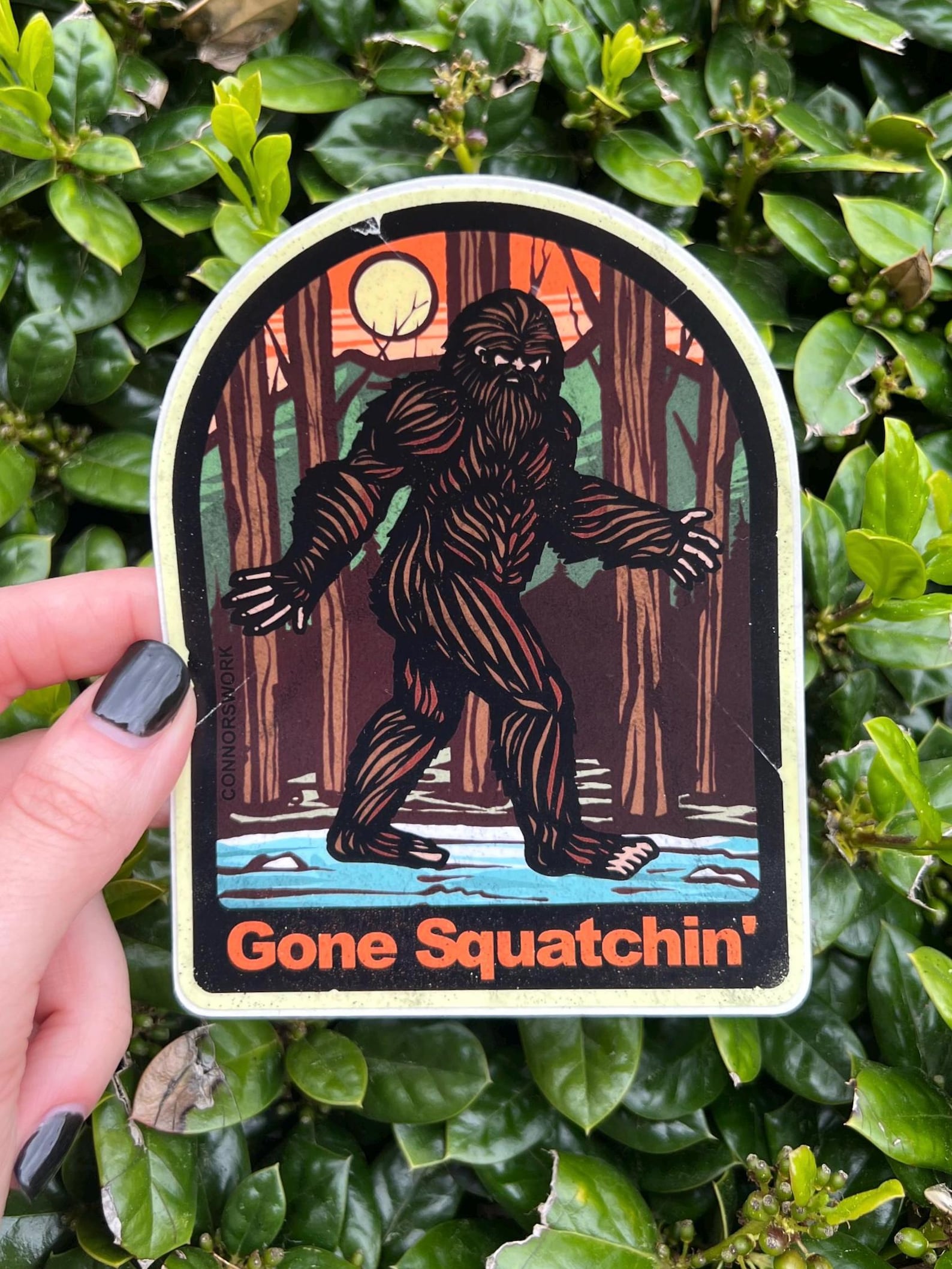 Gone Squatchin’ Bigfoot Sticker - Etsy
