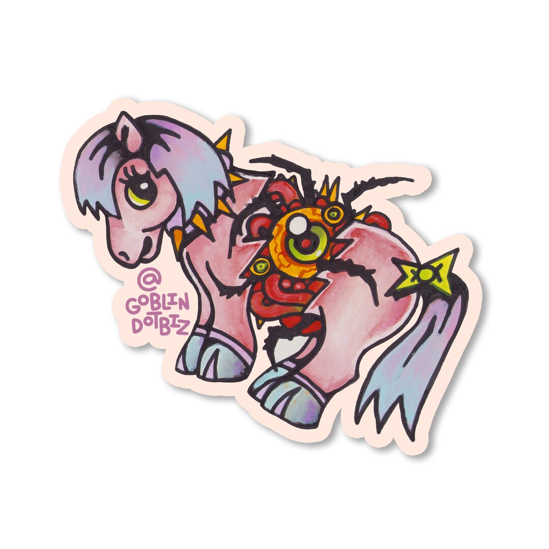 My Little Parasite MLP Horror Creepy Cute Original Vinyl Sticker - Etsy