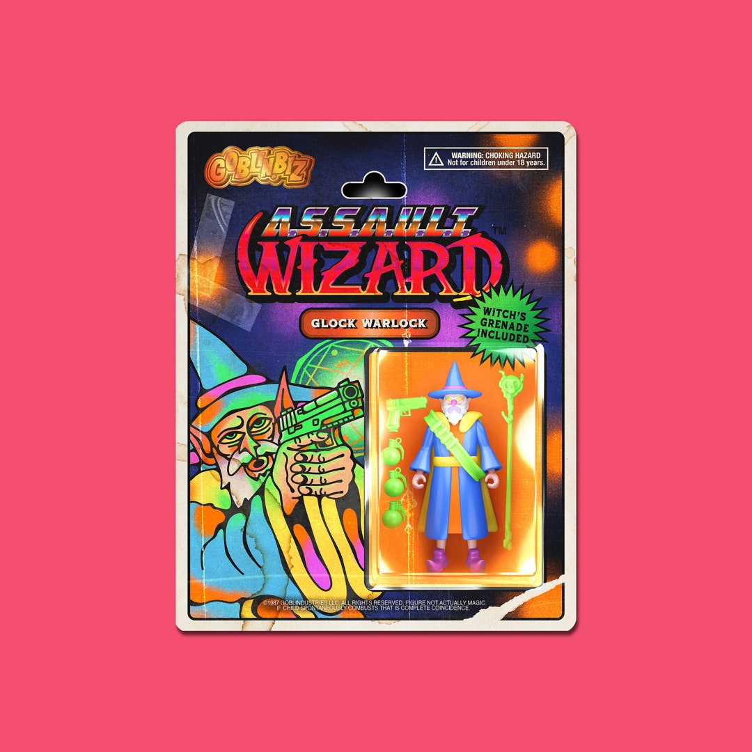 Assault Wizard Glock Warlock Parody Toy Art Sticker - Etsy