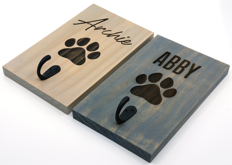 Personalized Leash Holder Leash Hanger Dog Gift - Etsy