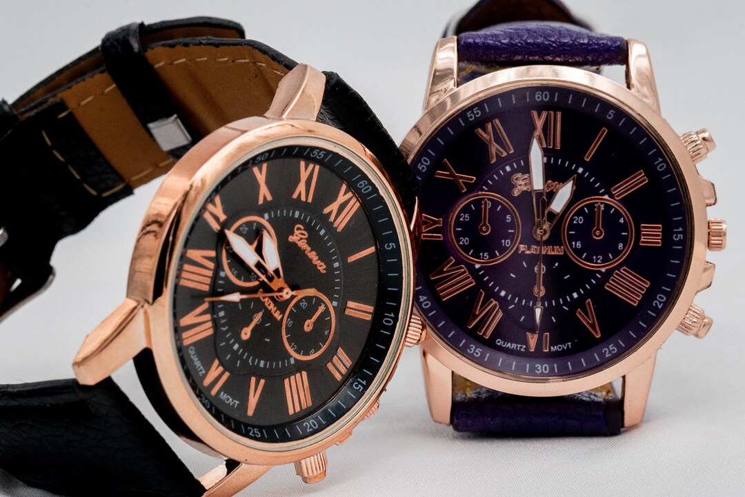 Personalized Modern Quartz Watch Vintage Handmade Leather Strap Jeff ...