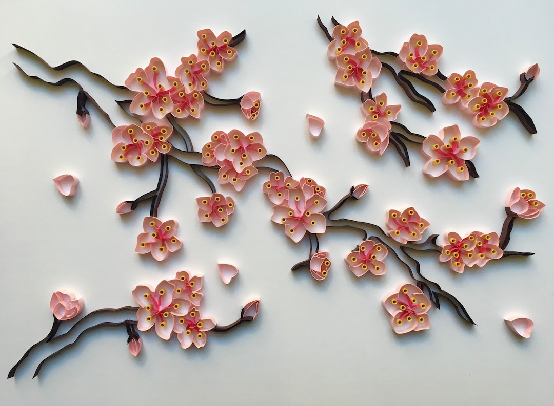 Quilling Cherry Blossom Picture - Etsy
