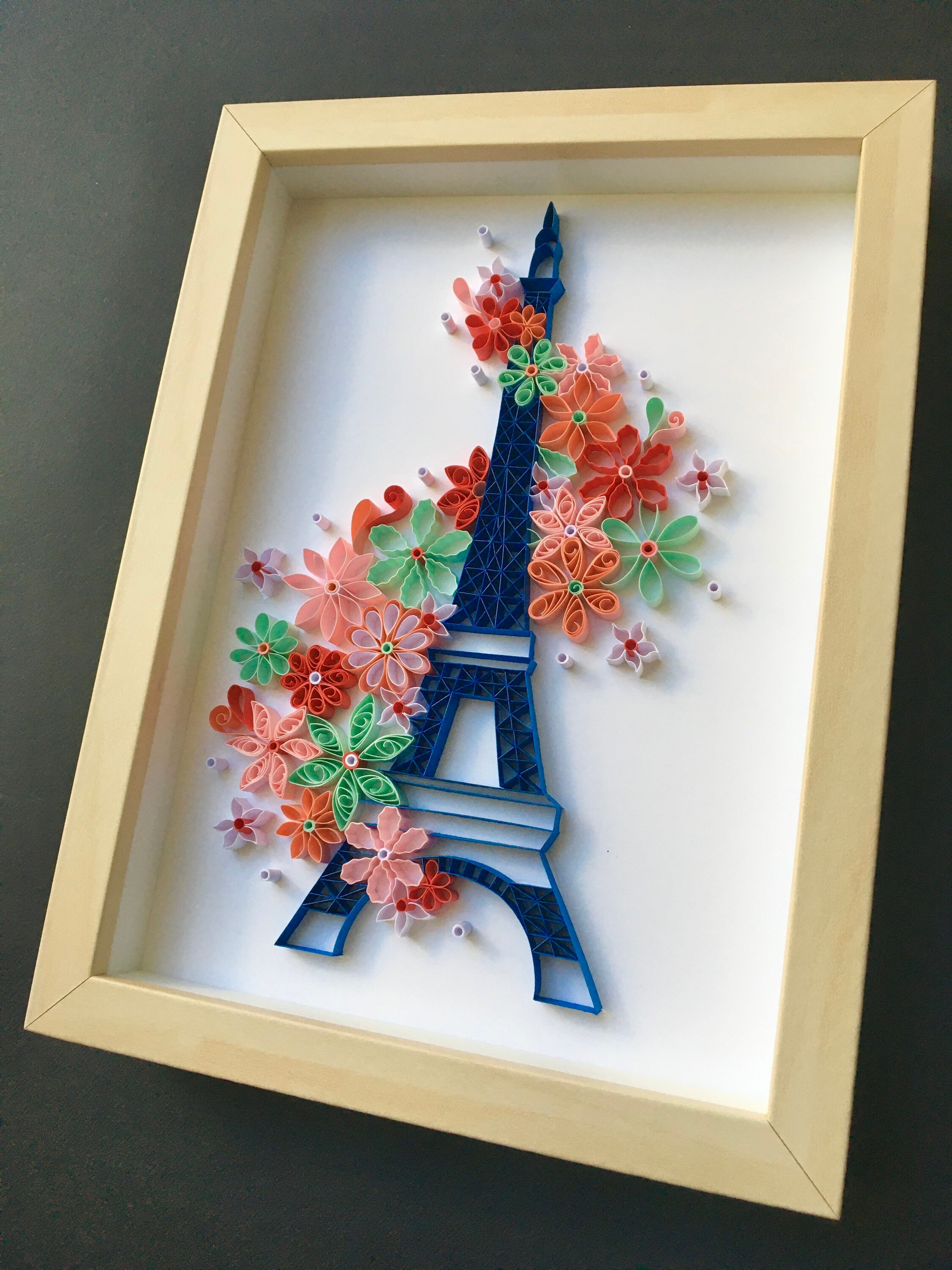 Poster Quilling Eiffel Tower - Etsy