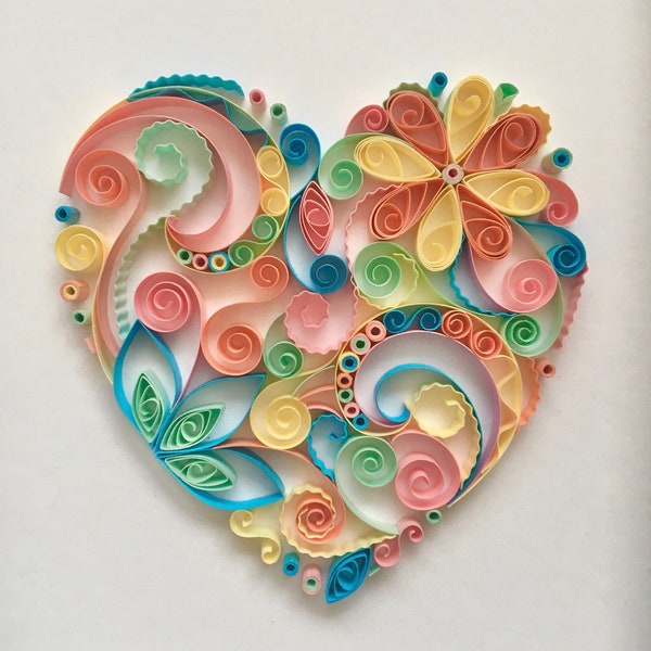Quilling Heart - Etsy UK