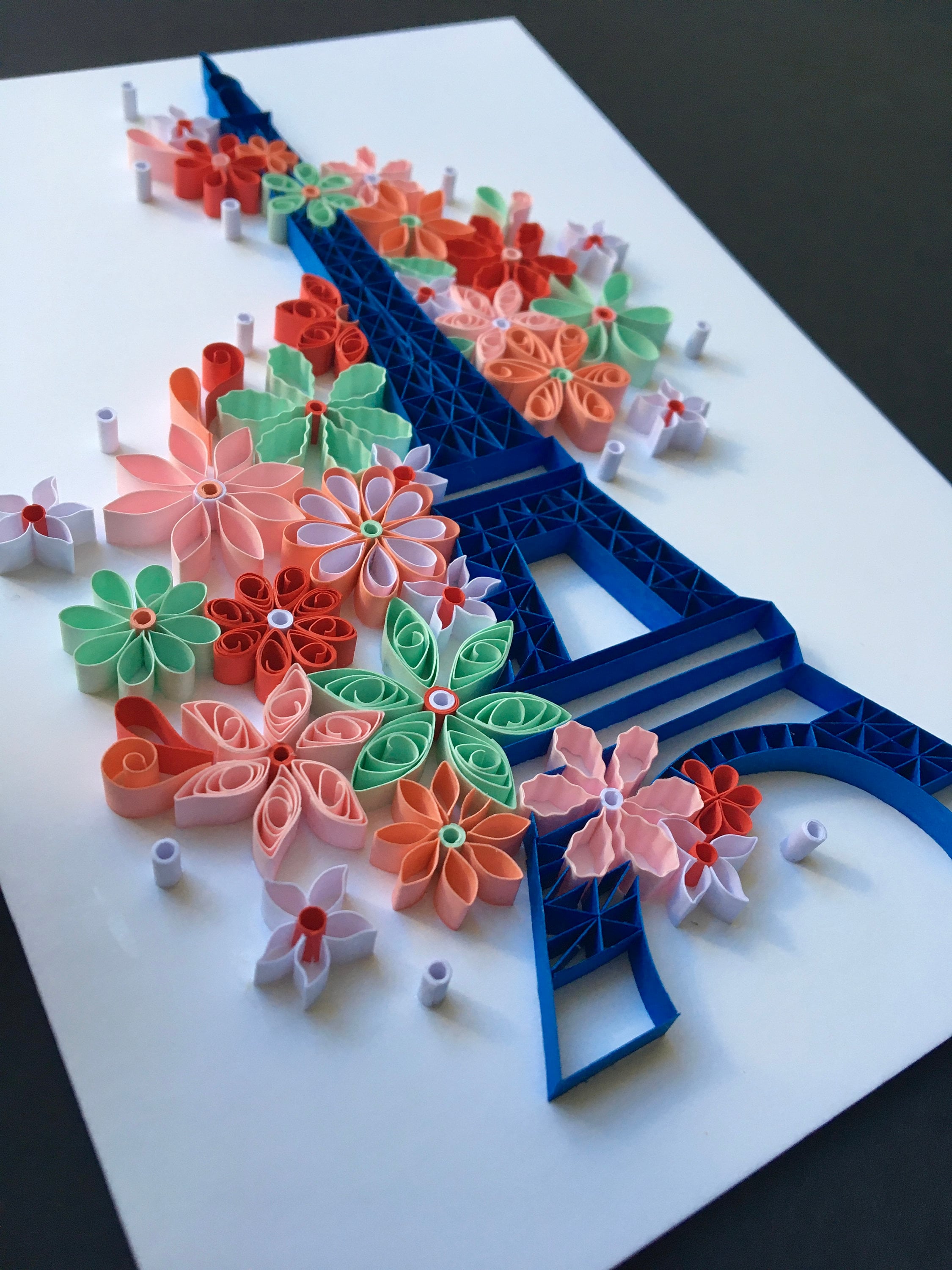 Poster Quilling Eiffel Tower - Etsy