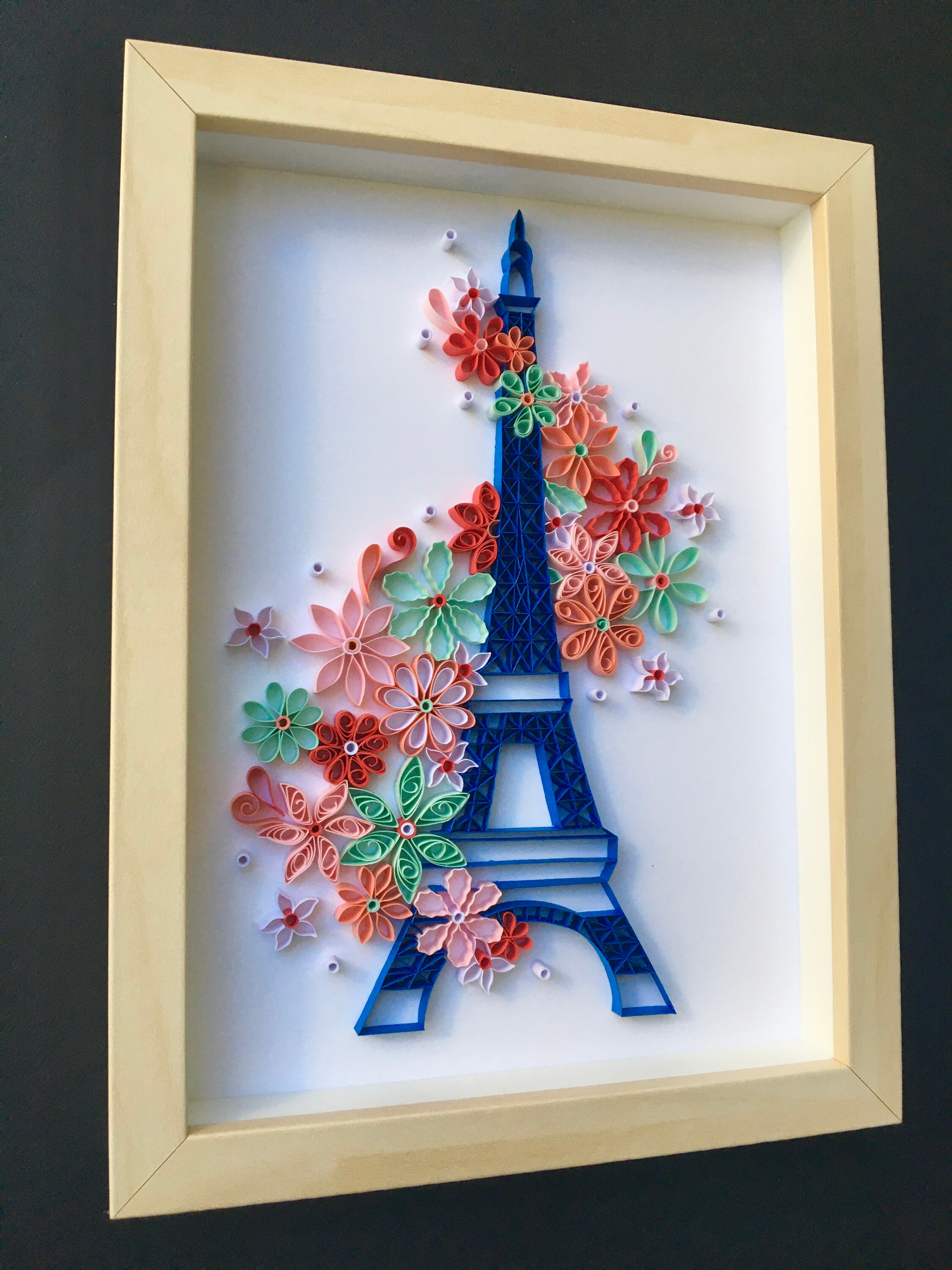 Poster Quilling Eiffel Tower - Etsy