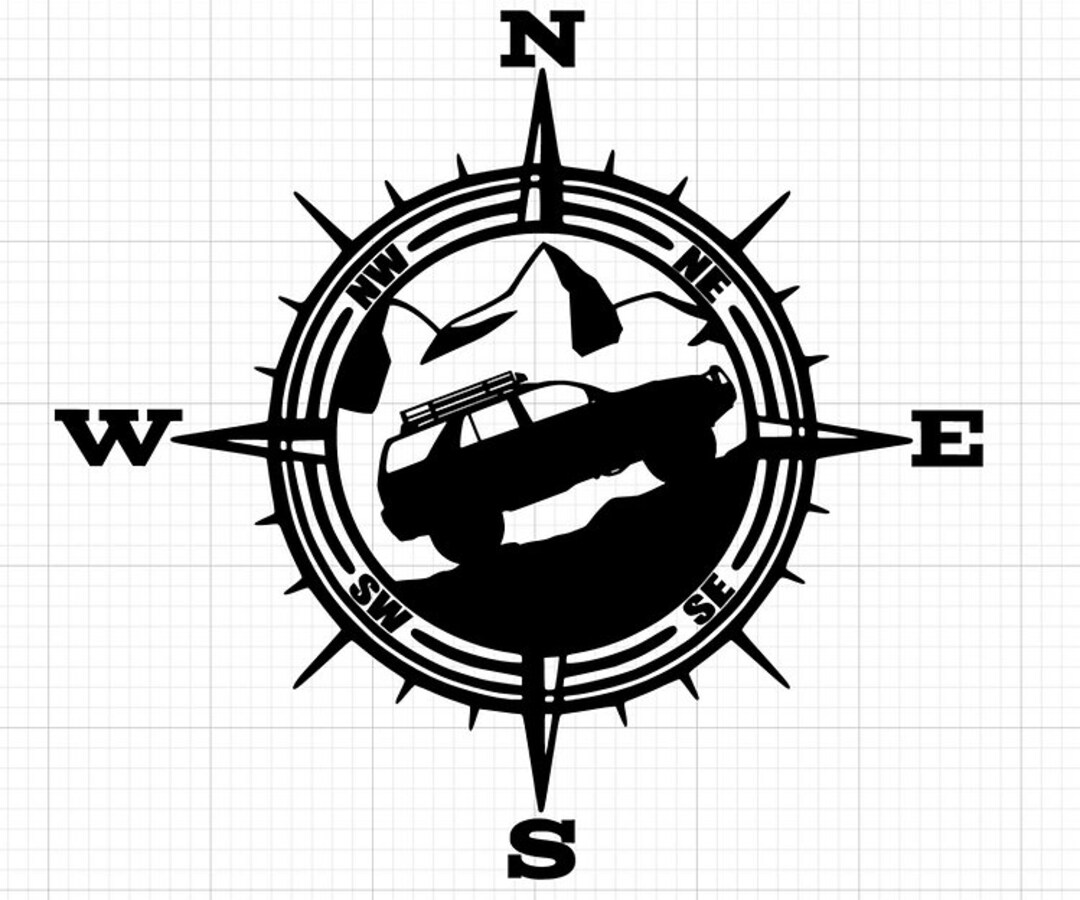 4th Gen 4runner Compass Decal - Etsy Canada