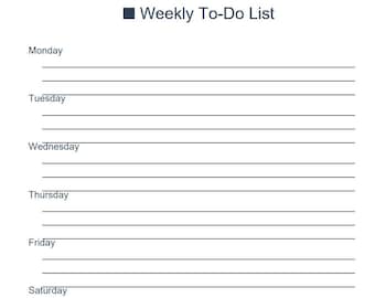 Neutral Minimalist Todo List, Instant Download, Digital Download to Do ...