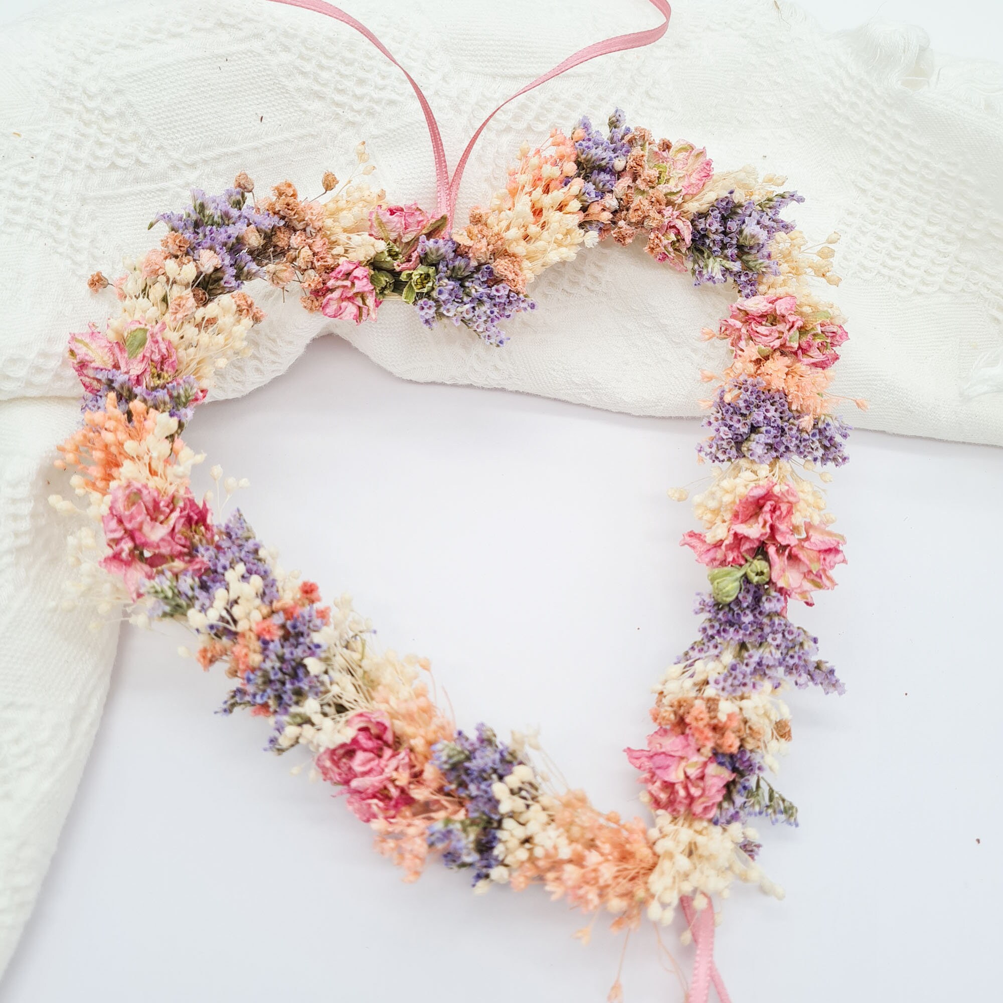 Dried Flower Heart, Easter Gift, Dried Flower Decoration, Table ...