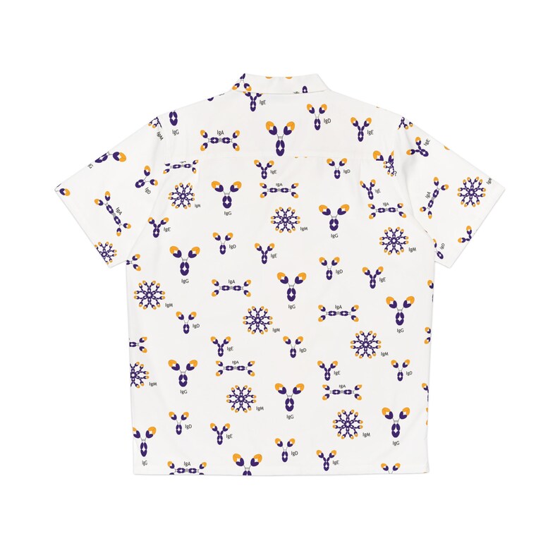 Antibody Hawaiian-style Button up Shirt, Igg Science Themed Dress Shirt ...