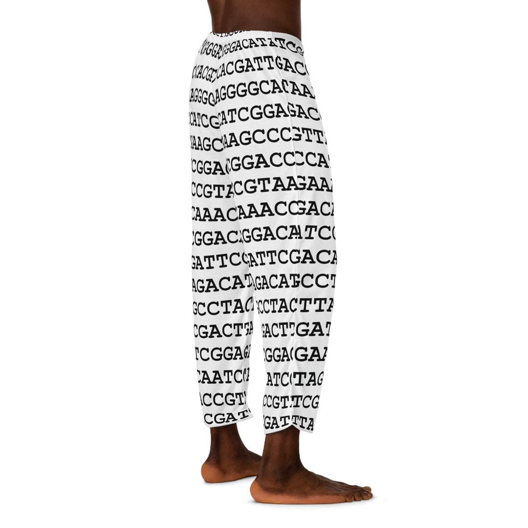 DNA Sequence Unisex Pajama Pants, Biology Lounge Pants, Genetics-themed ...