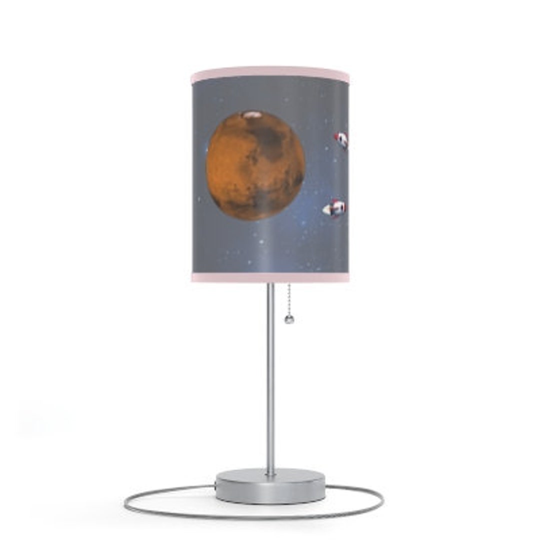 Mars Rocket Space Lamp for Nurseries and Kids Room; Astronomy Themed ...