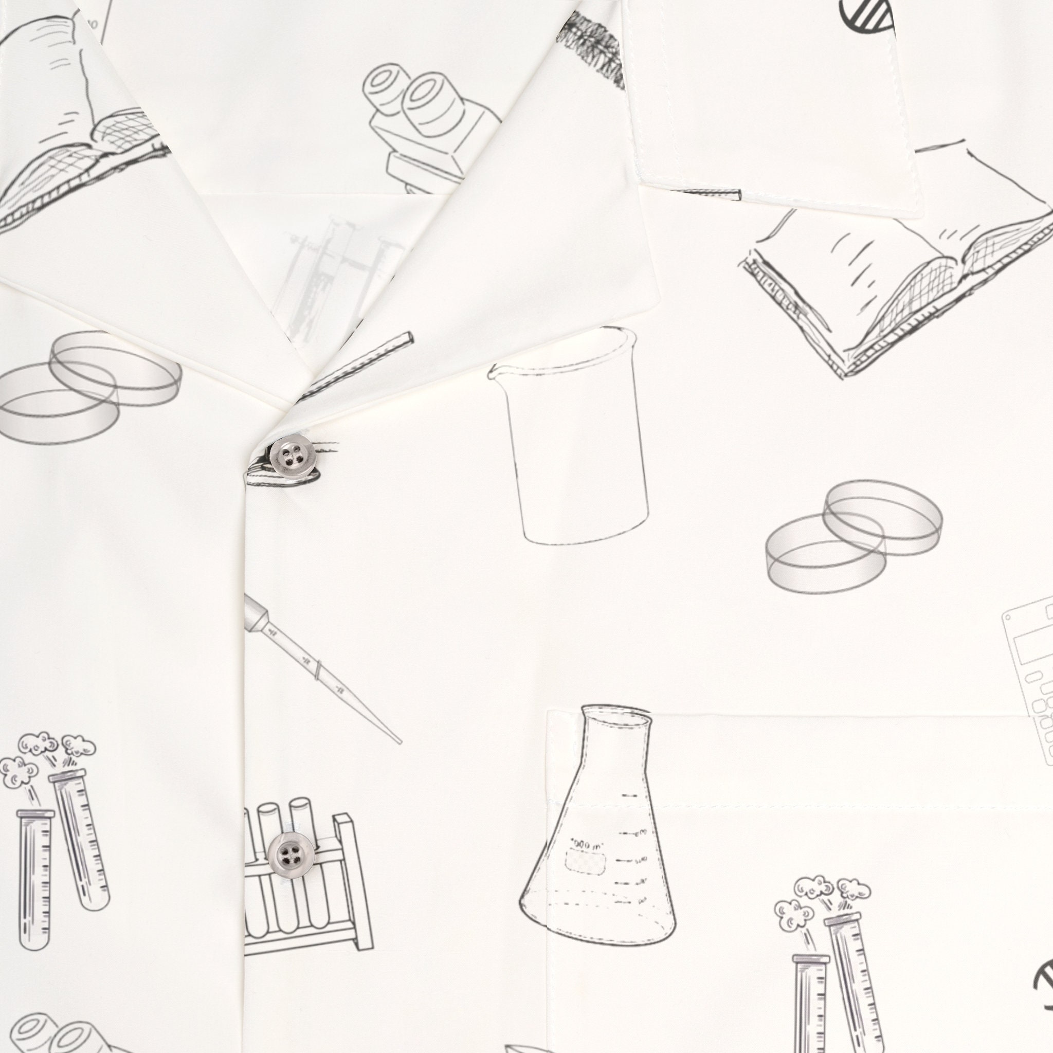 Science-themed Hawaiian Shirt, Chemistry and Biology Lab Button up ...