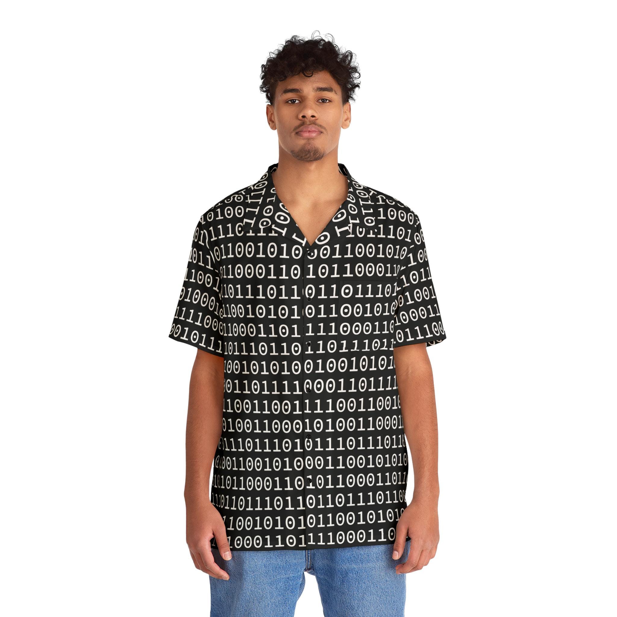 Binary Code Computer Programmer Hawaiian Style Shirt, Programming ...