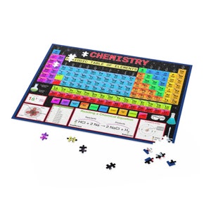 Chemistry Puzzle, Periodic Table of Elements Jigsaw Puzzle 252 and 500 ...
