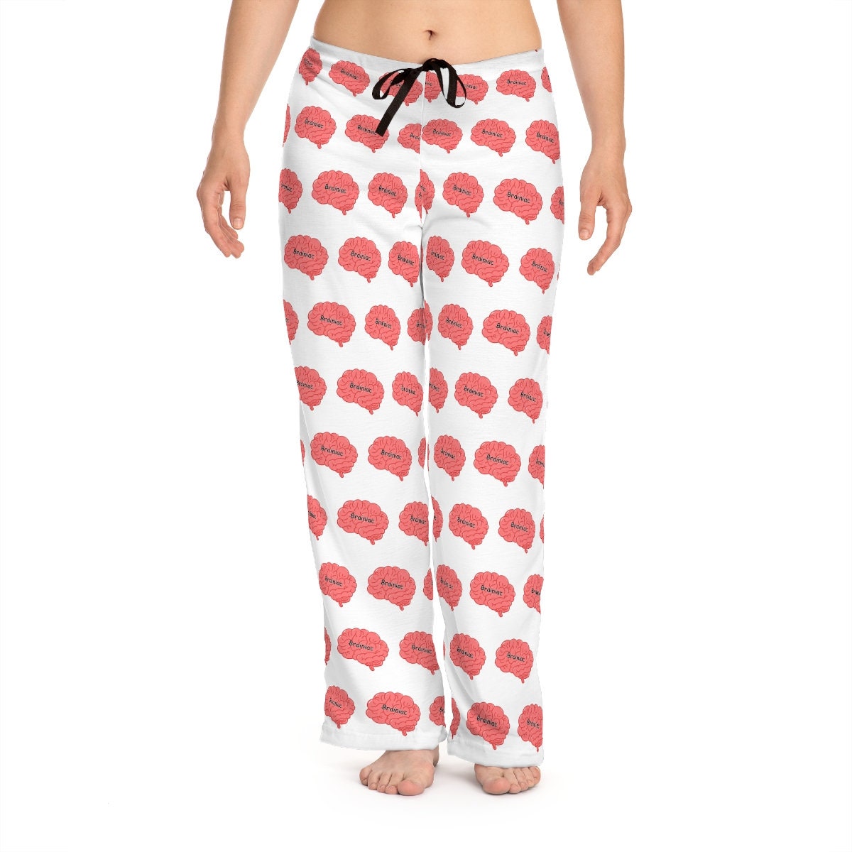 Brainiac Human Brain Pajama Pants, Anatomy Science-themed Lounge Pant ...