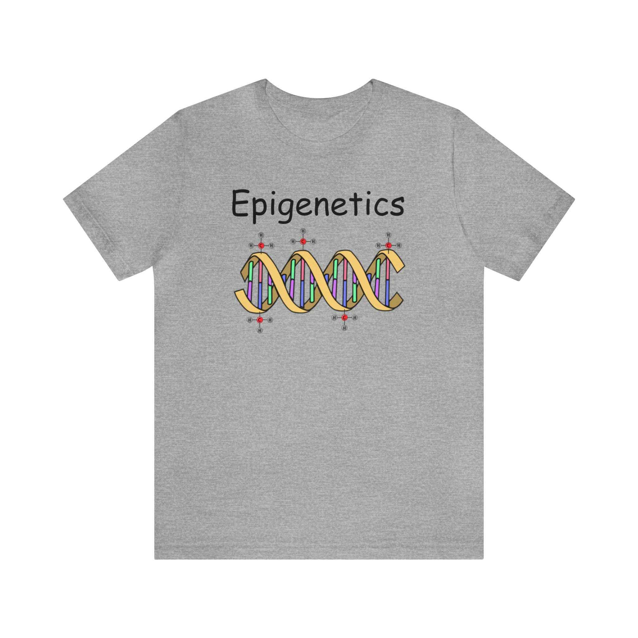 Epigenetics DNA Double Helix T-shirt for Biologists, Genetics-themed ...