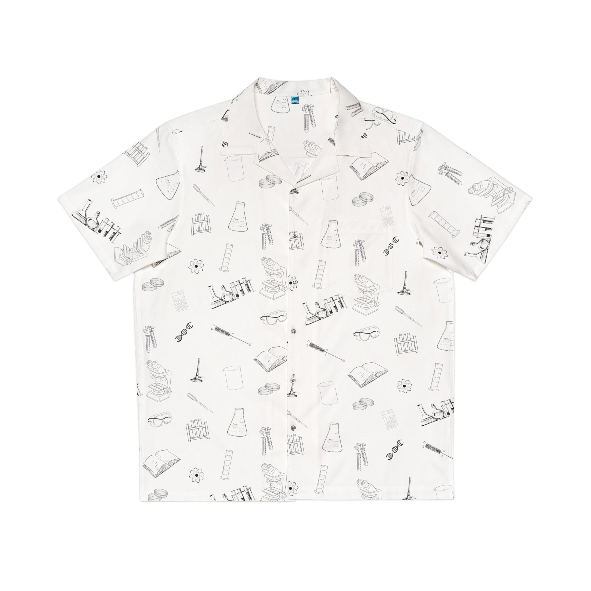 Science-themed Hawaiian Shirt Chemistry and Biology Lab - Etsy