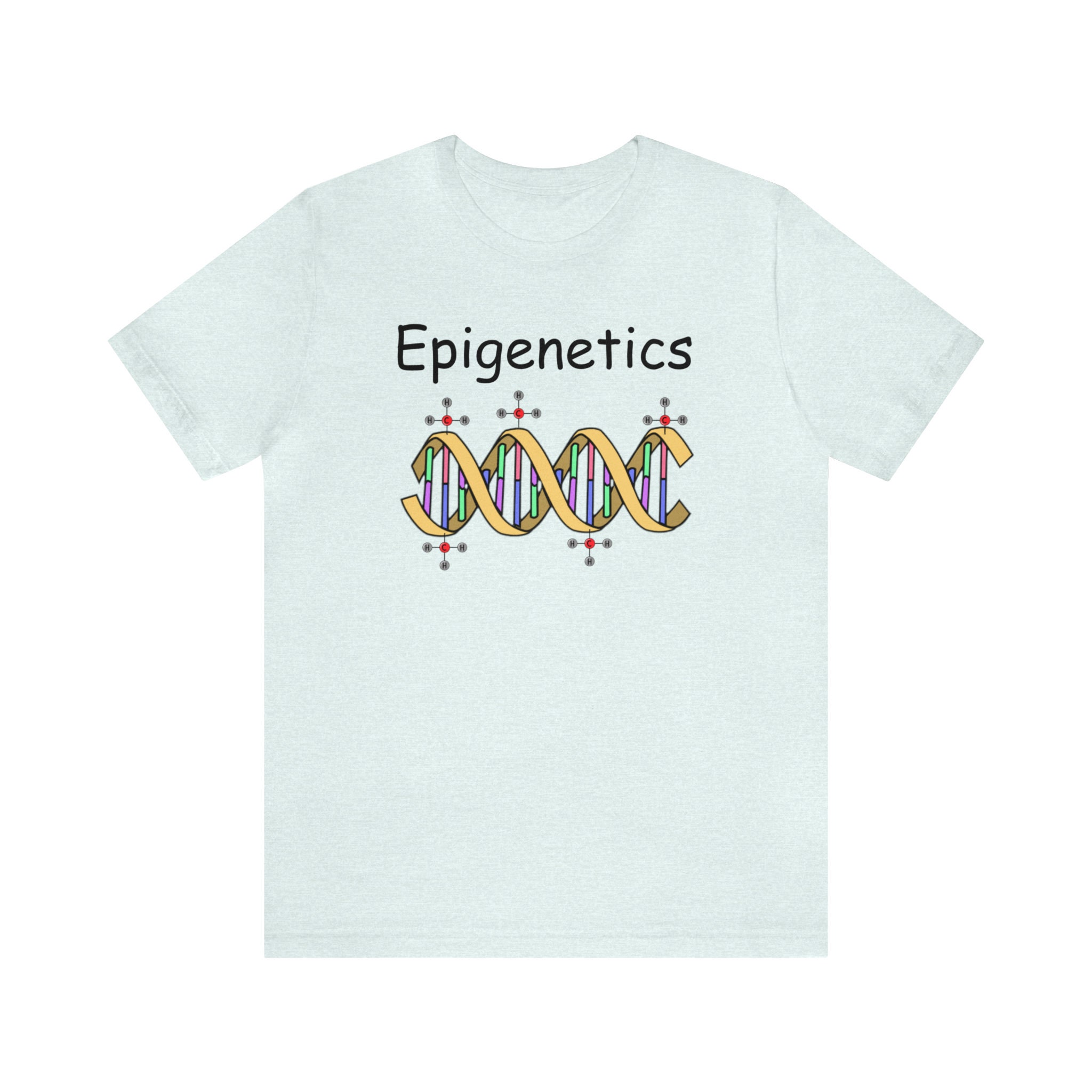 Epigenetics DNA Double Helix T-shirt for Biologists, Genetics-themed ...