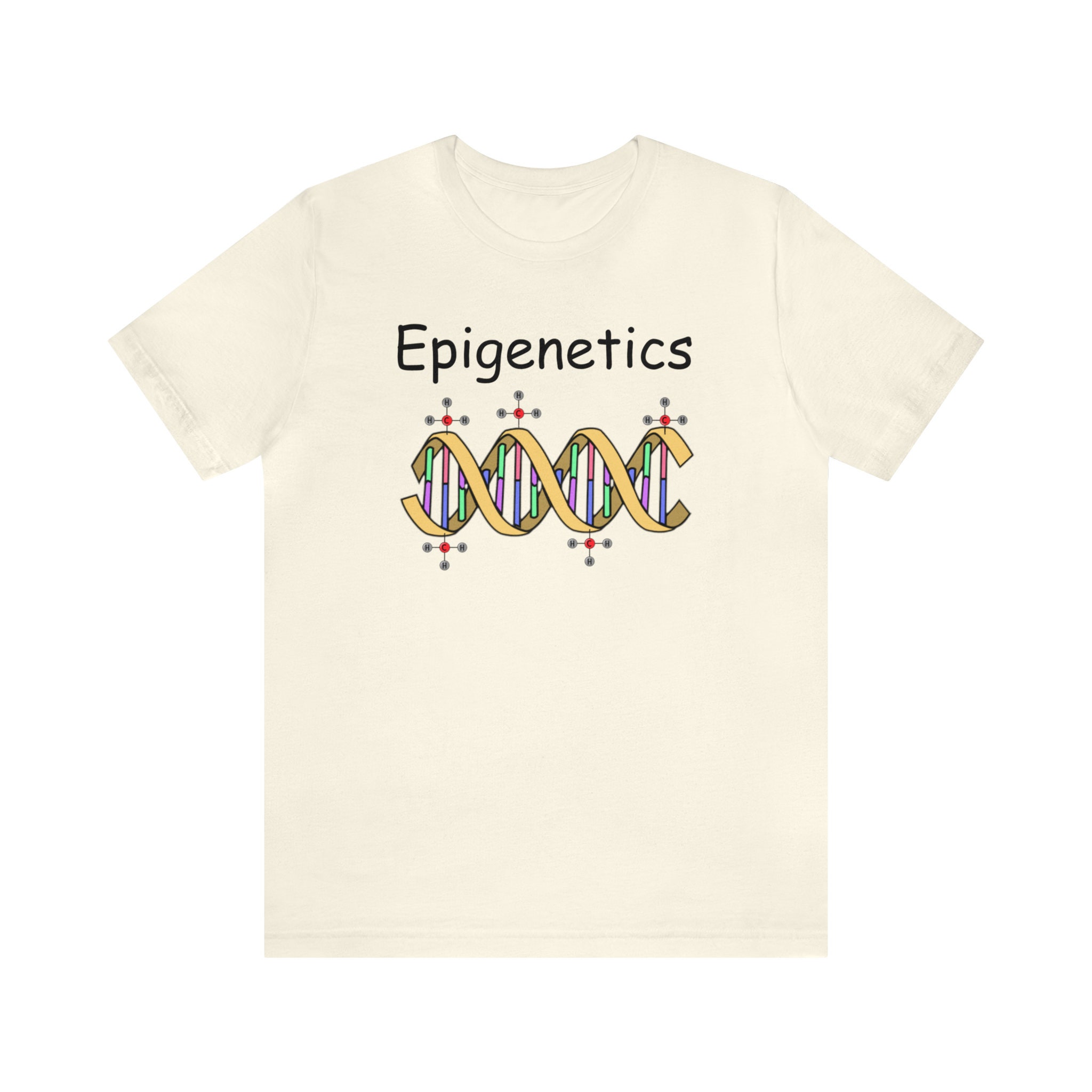 Epigenetics DNA Double Helix T-shirt for Biologists, Genetics-themed ...
