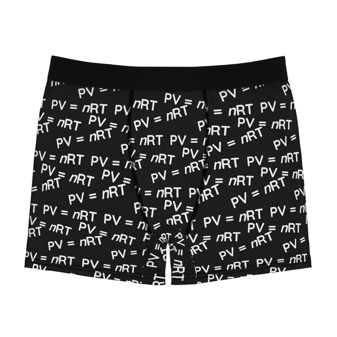Chemistry Gas Law Equation Boxer Briefs, Funny Science Boxer Style ...
