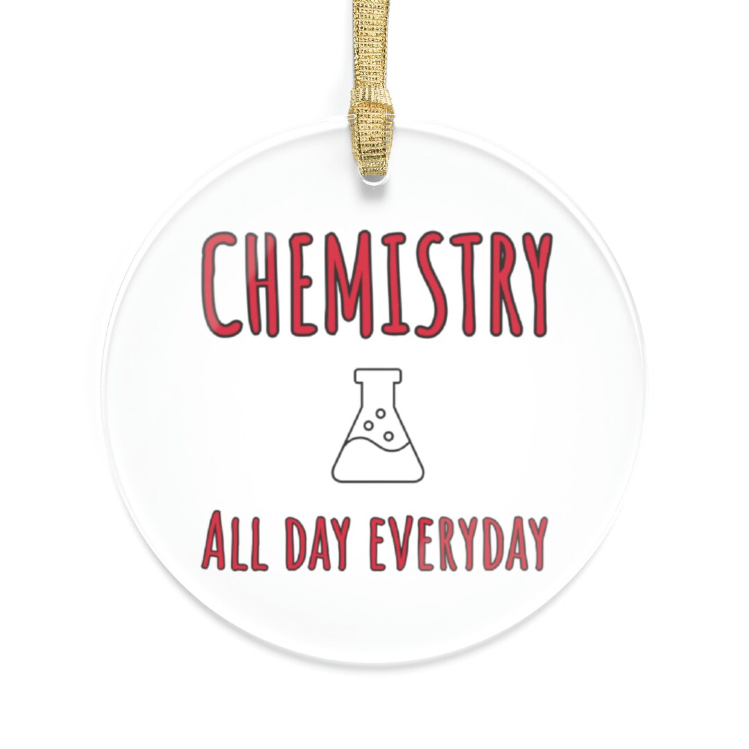 Chemistry Acrylic Ornament, Chemistry-themed Christmas Tree Ornament ...