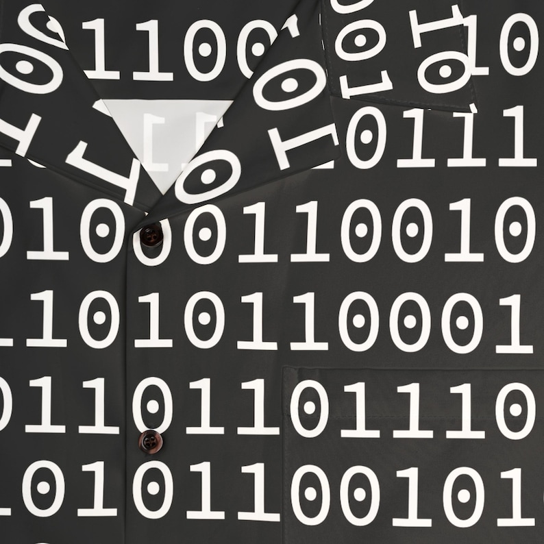 Binary Code Computer Programmer Hawaiian Style Shirt, Programming ...