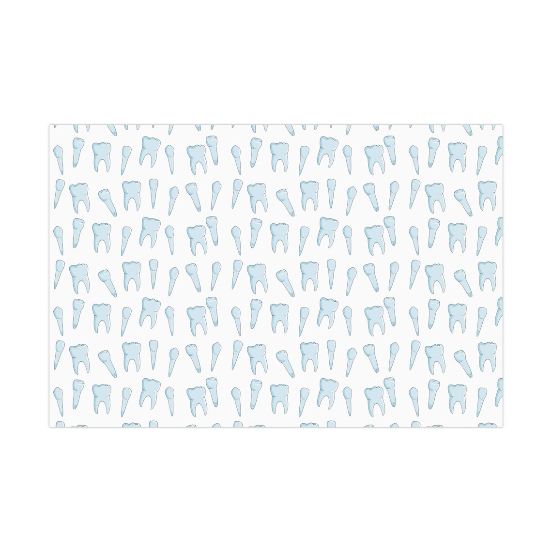 Teeth Types Eco-friendly Gift Wrap Paper; Human Tooth Wrapping Paper ...