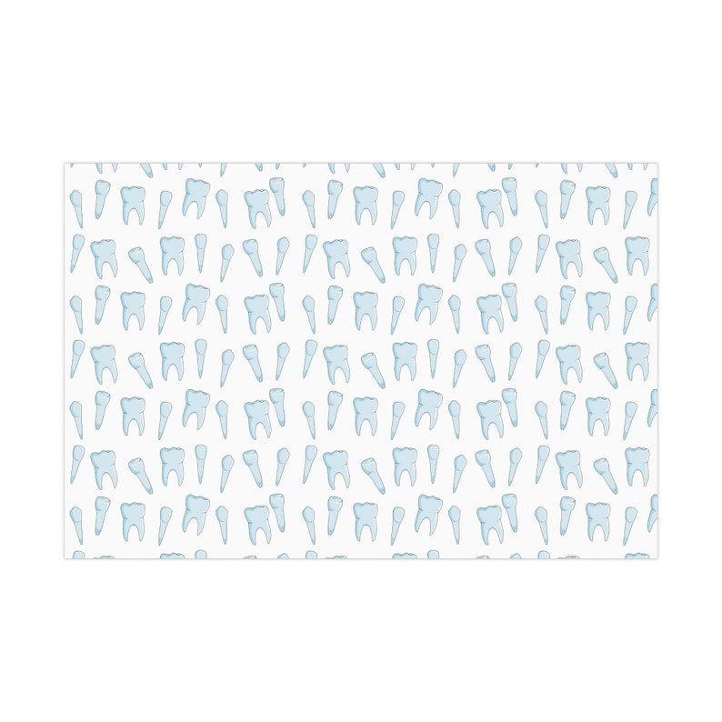 Teeth Types Eco-friendly Gift Wrap Paper; Human Tooth Wrapping Paper ...