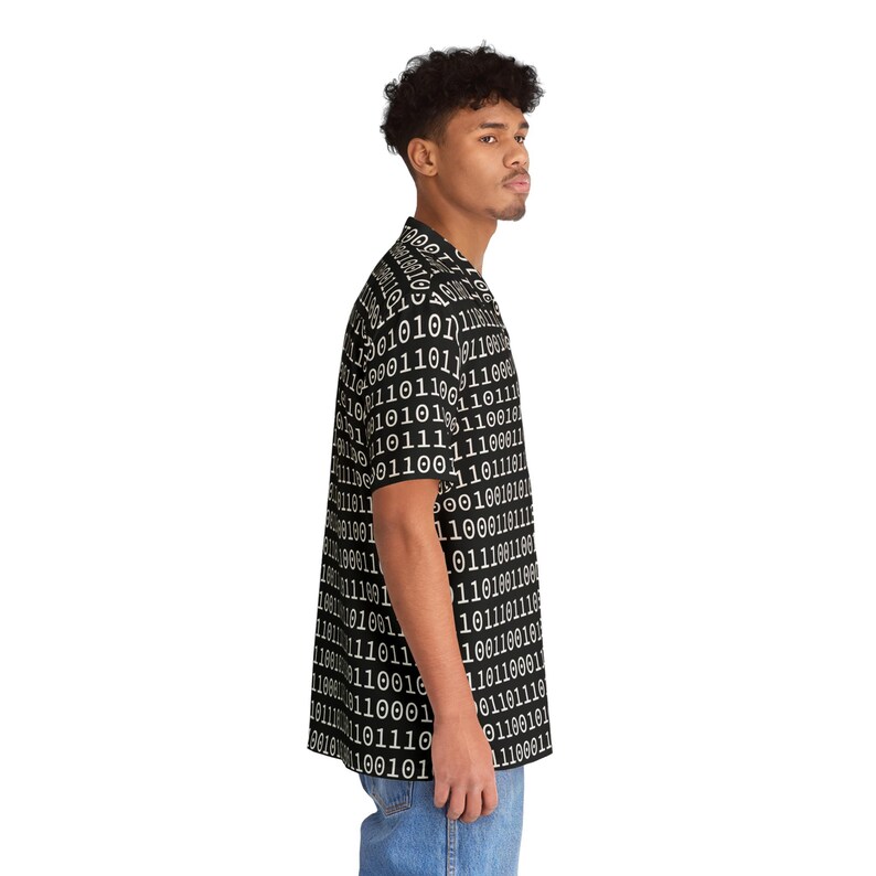 Binary Code Computer Programmer Hawaiian Style Shirt, Programming ...