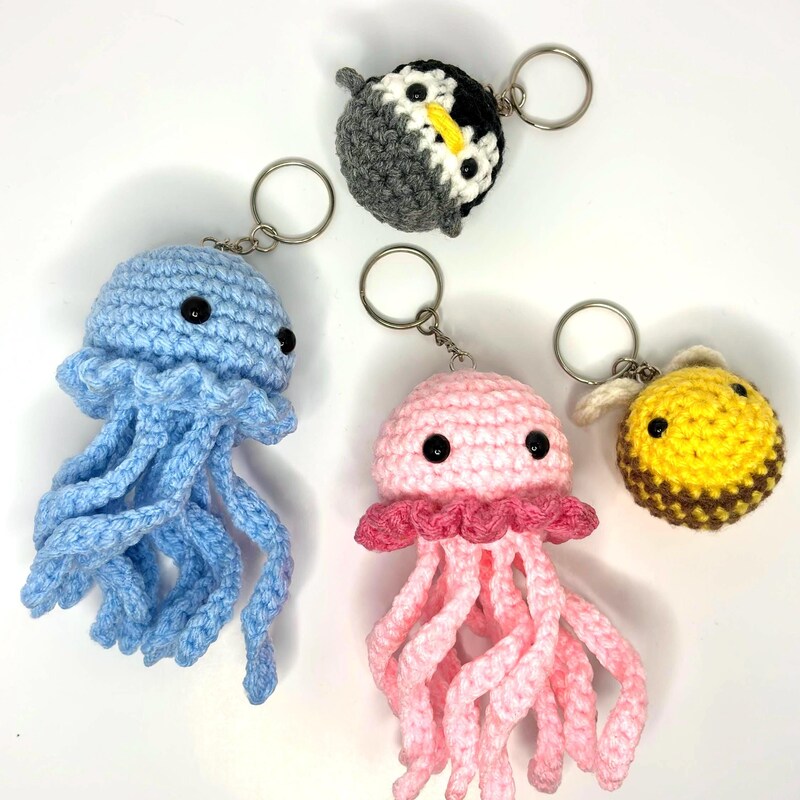 Crochet Animals Keychain - Etsy