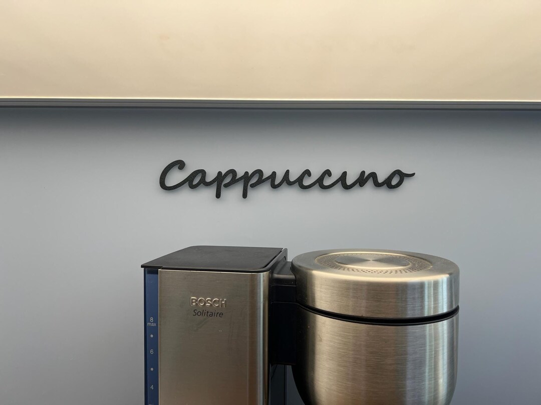 Cappuccino Sign Coffee Corner Wall Decoration Coffee Station Decoration ...