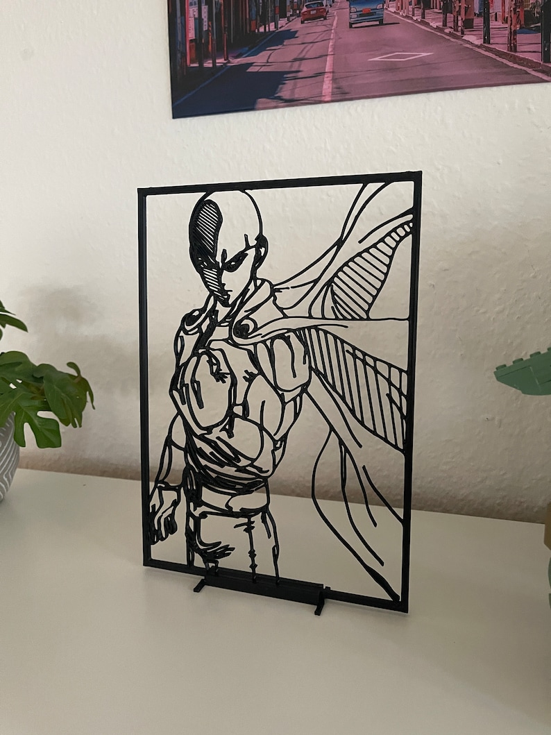 Saitama From One Punch Man/ Anime Gift/ One Punch Man Gift/ Wall ...