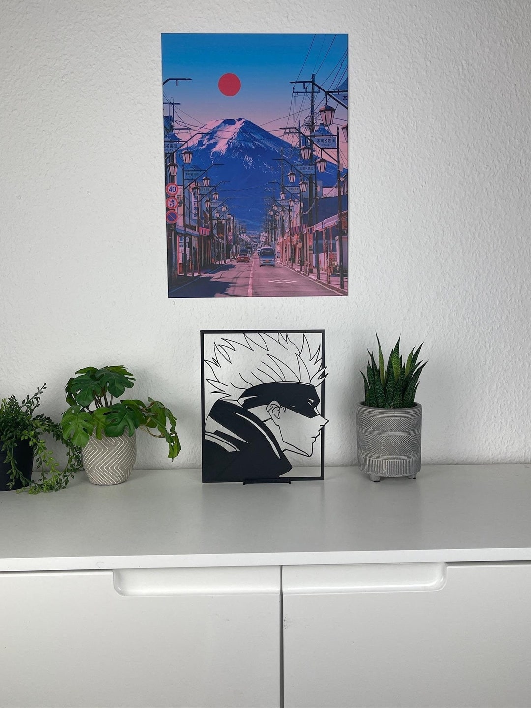 Satoru Gojo From Jujutsu Kaisen / Mural / Wall Decoration / 3D Printed ...