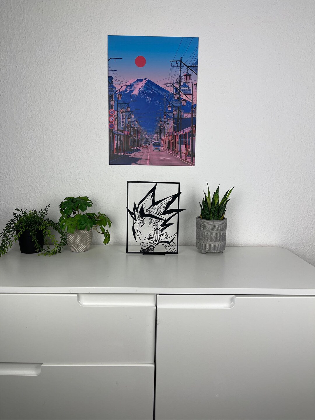 Yugi Muto From Yugioh/ Wall Picture/ 3D Printed/ Yugioh Poster Stand ...