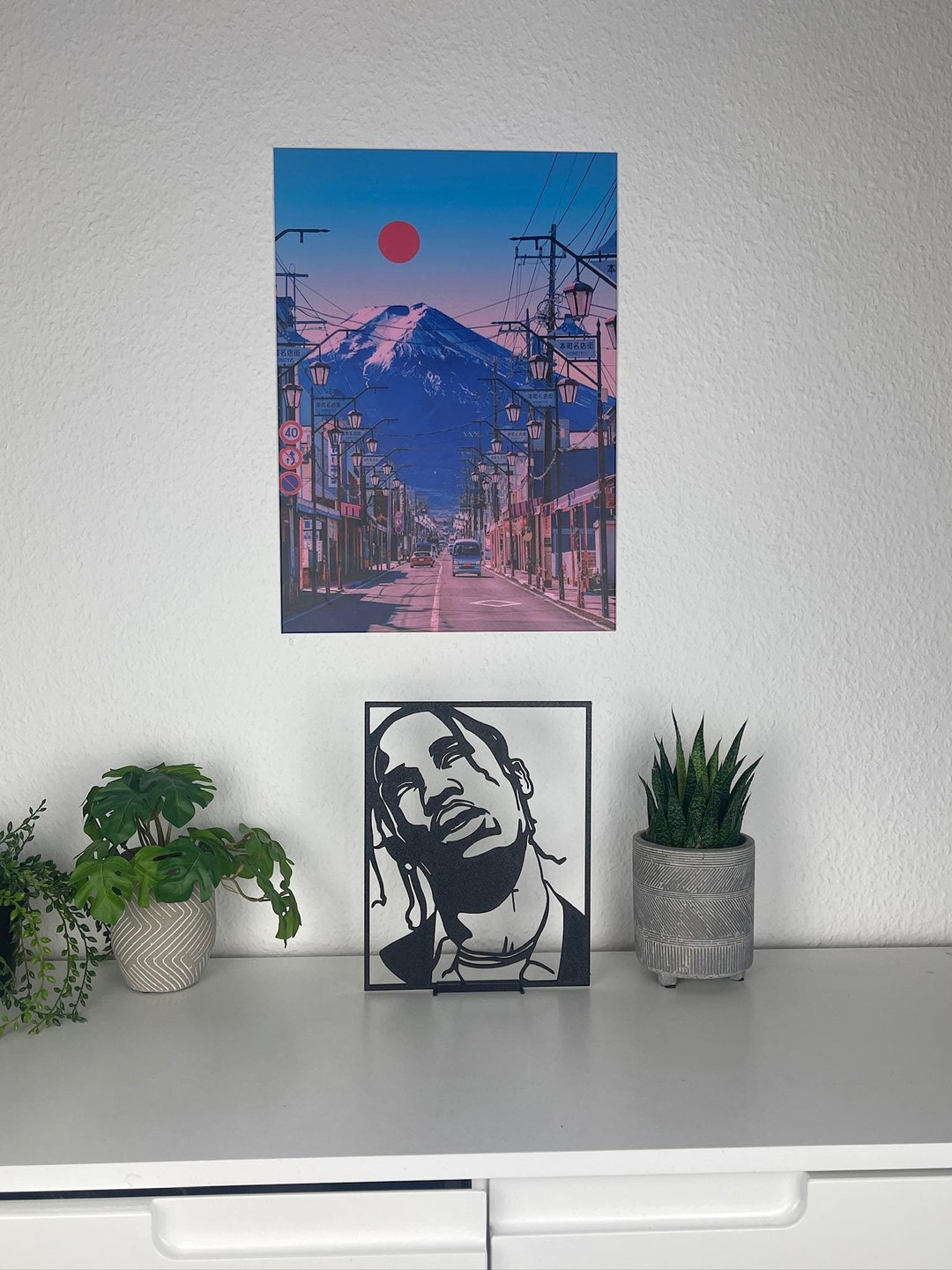 Travis Scott Wall Picture Decoration for Hip-hop Fans Rapper Gift Music ...