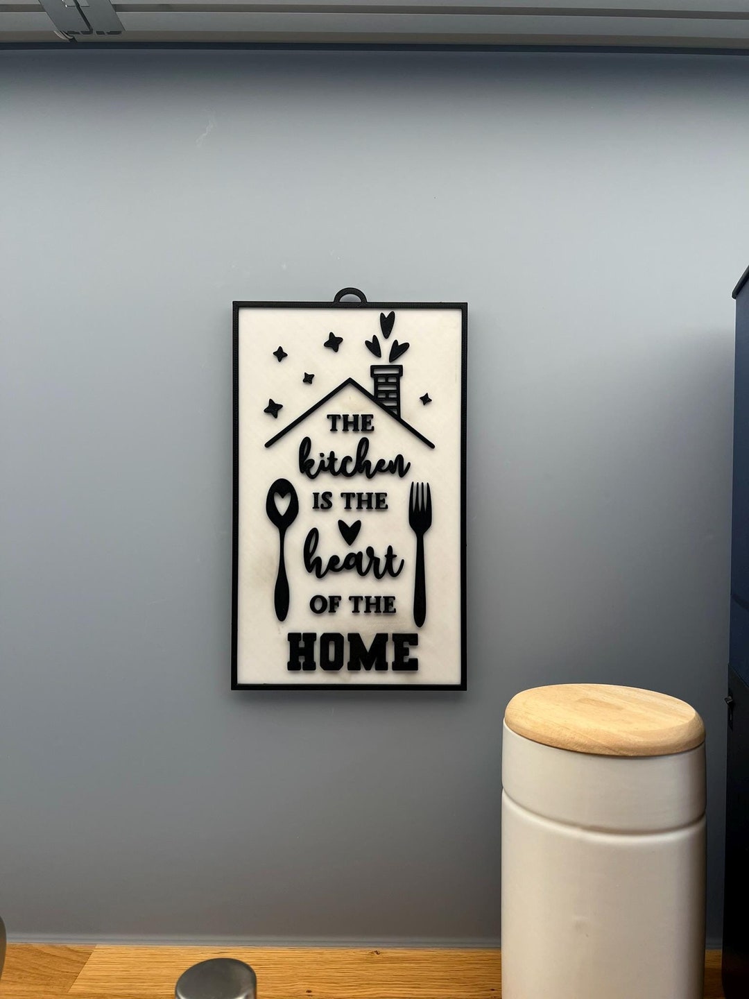 The Kitchen is the Heart of the Home Kitchen Sign Wall Decoration for ...