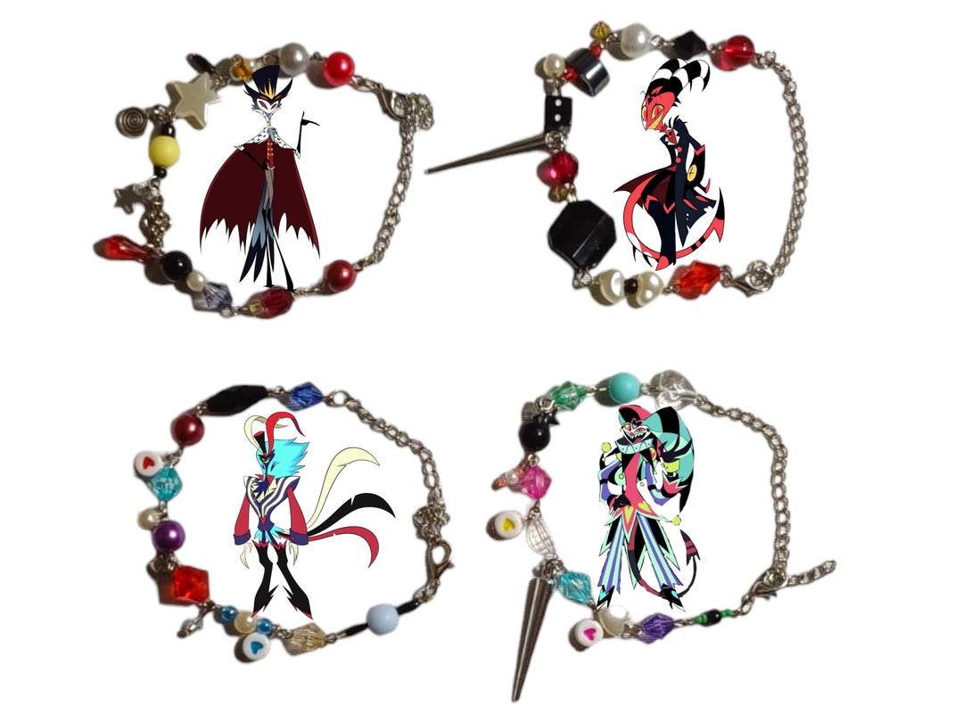 Helluva Boss Inspired Bracelets, Stolas Blitz Blitzø Bracelet Stolitz ...