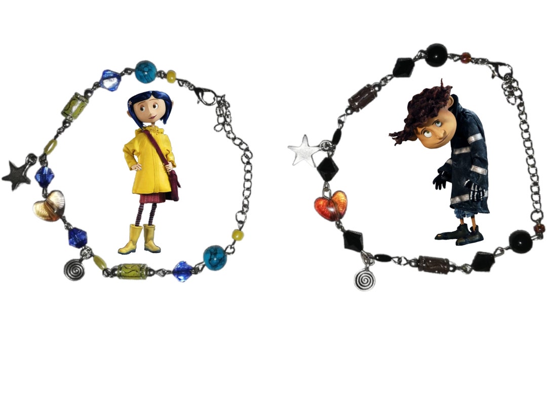 Coraline and Wybie Matching Bracelets, Couple Bracelets, Couple Gifts ...