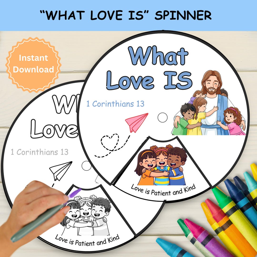 1 Corinthians 13 Bible Craft | the Greatest Gift Sunday School Activity ...